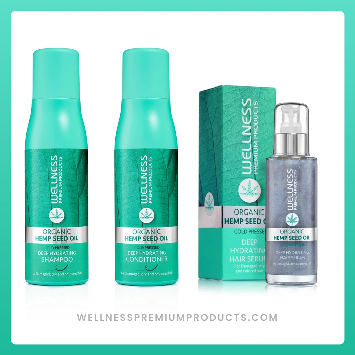 Hydration Bundle - Shampoo, Conditioner, and Serum – Wellness Premium ...